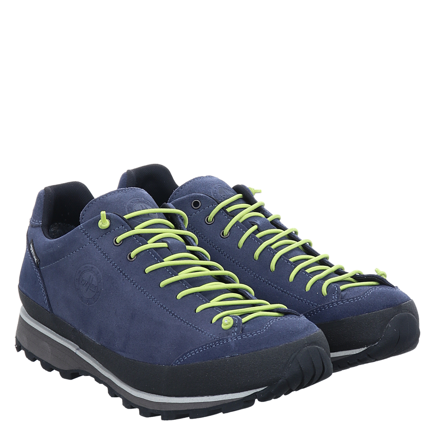 Lomer, Bio Naturale Low Mtx ., Veloursleder-Wanderschuh in blau für Herren