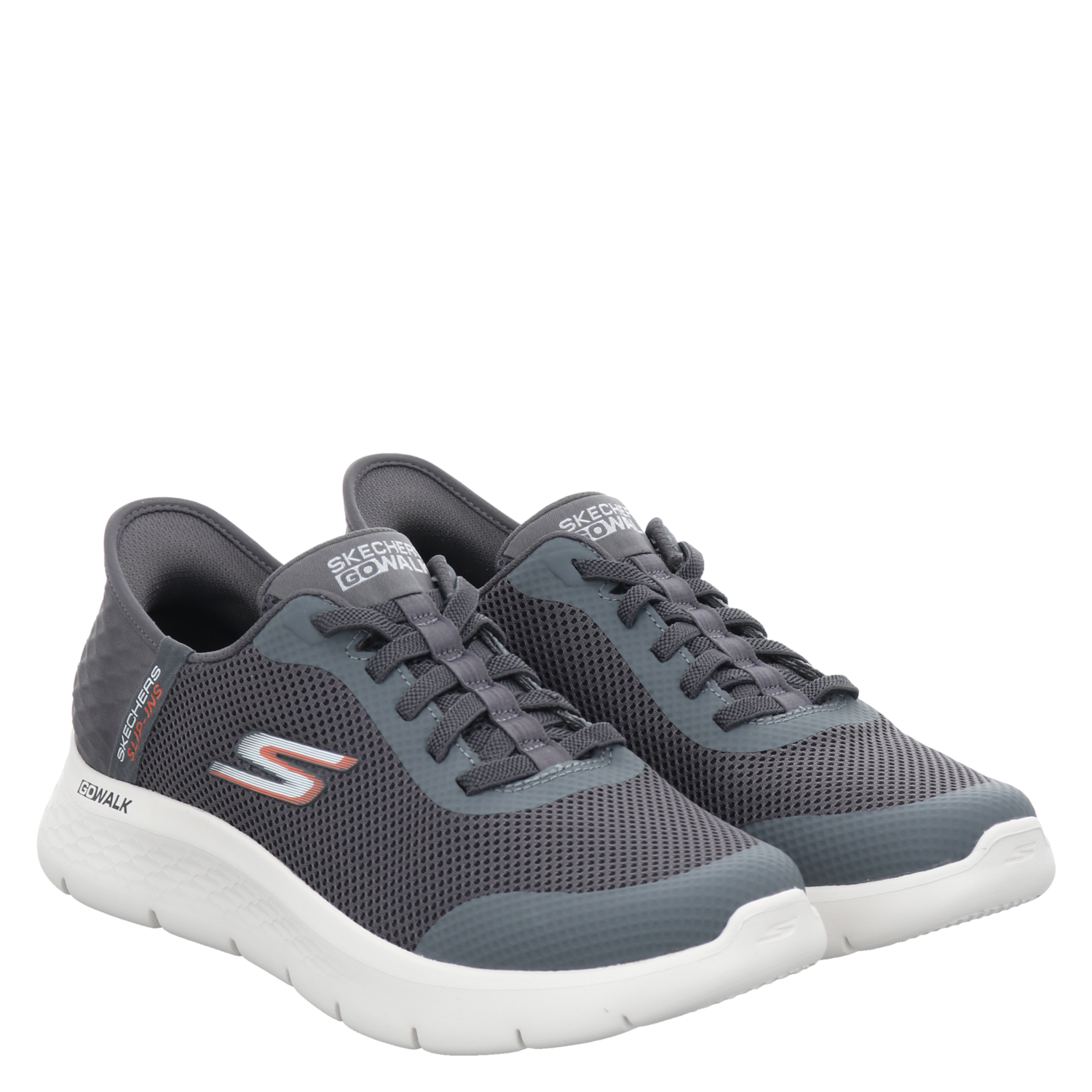 Skechers, Slip-ins Go Walk Flex, Slipper in grau für Herren