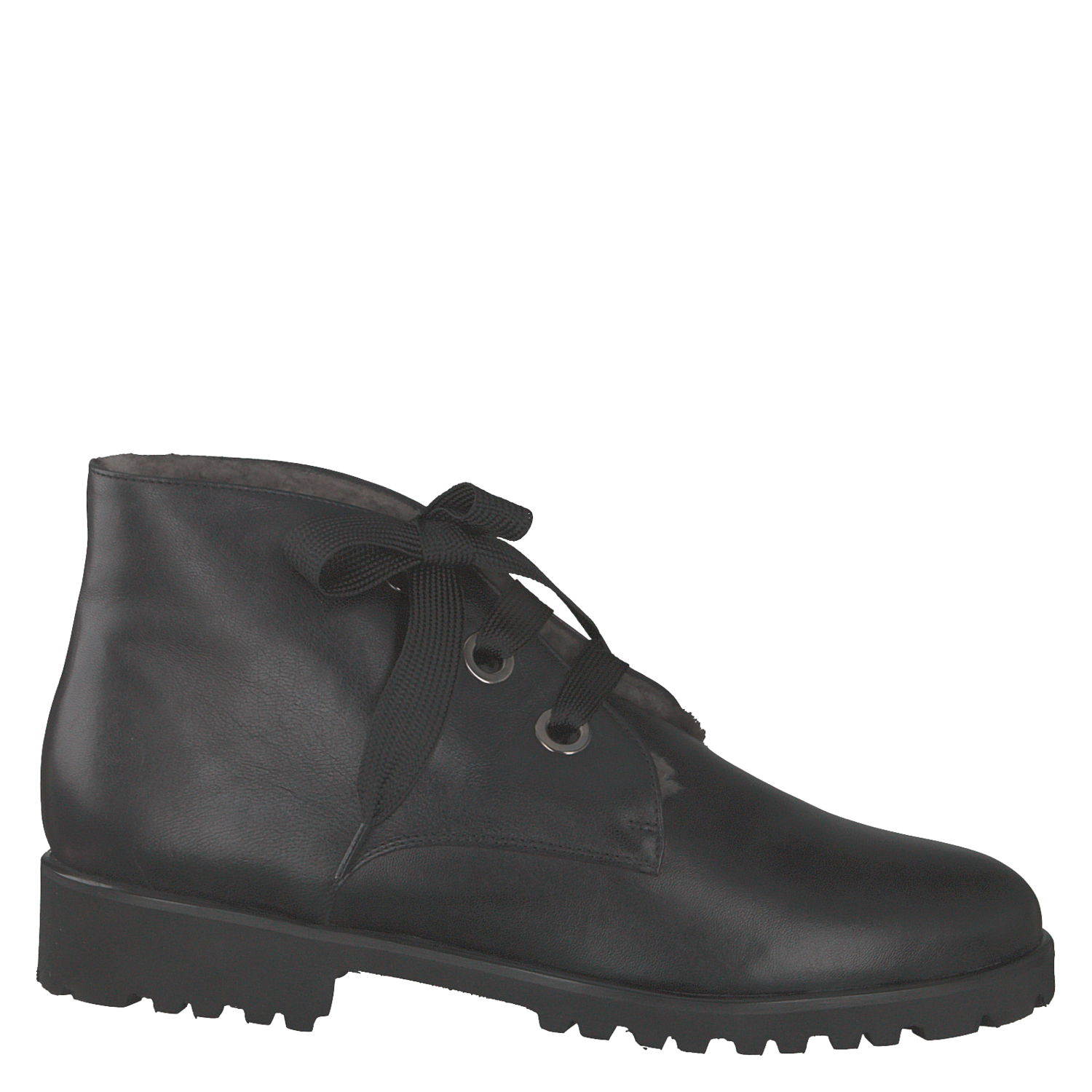 Lorbac, Giada, Glattleder-Schnürstiefel in schwarz für Damen