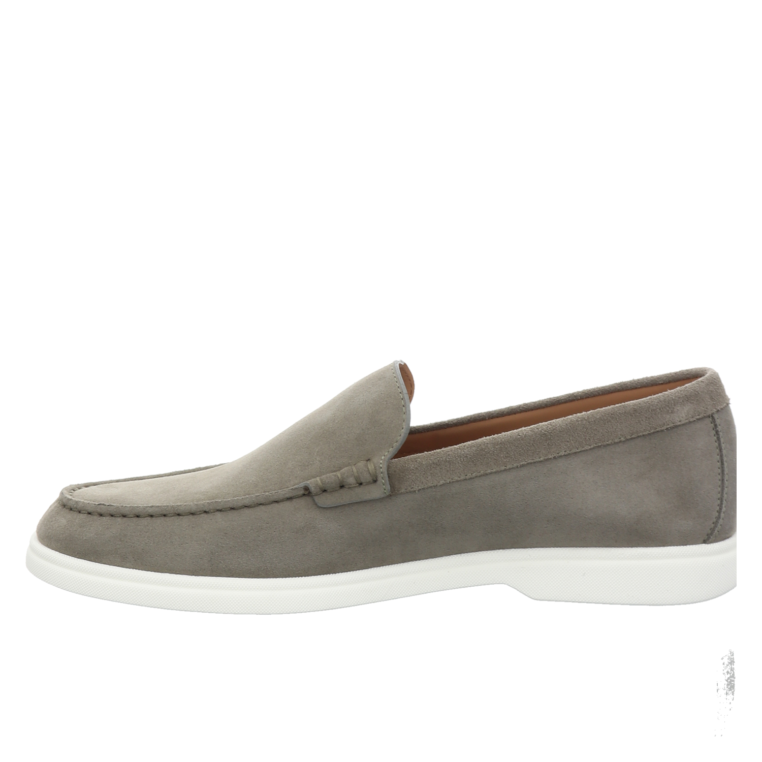 Boss, Sienne_loaf_sd_n, Veloursleder-Slipper in grün für Herren