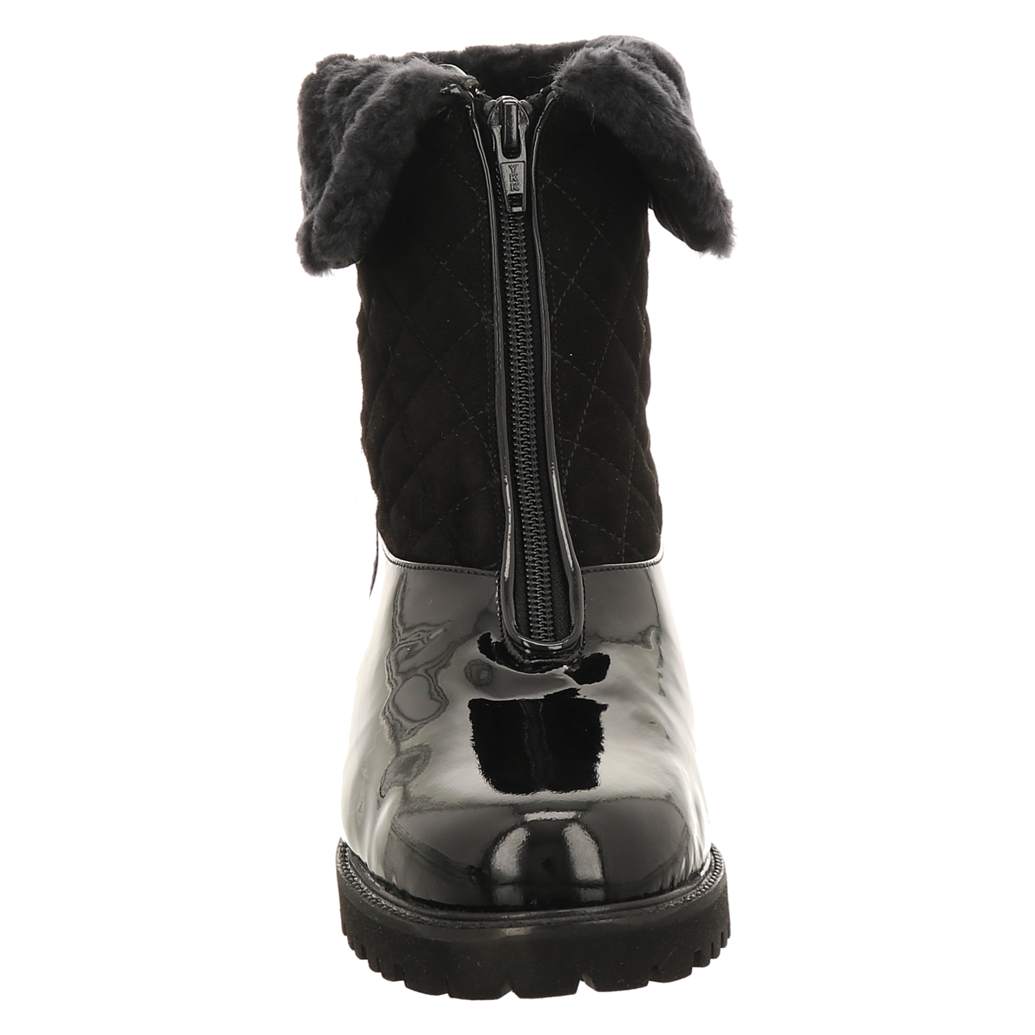 Lorbac Lackleder-Chelsea in schwarz für Damen (Gr. 39)