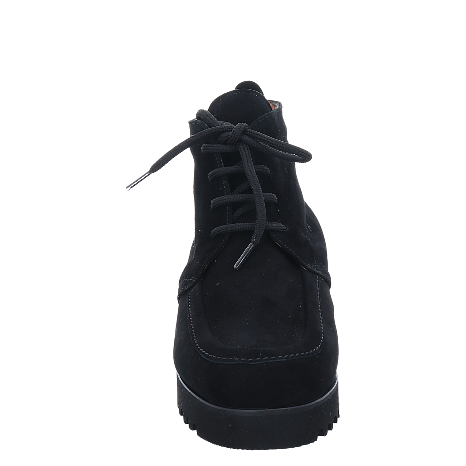 Lorbac, Magda, Veloursleder-Schnürstiefel in schwarz für Damen