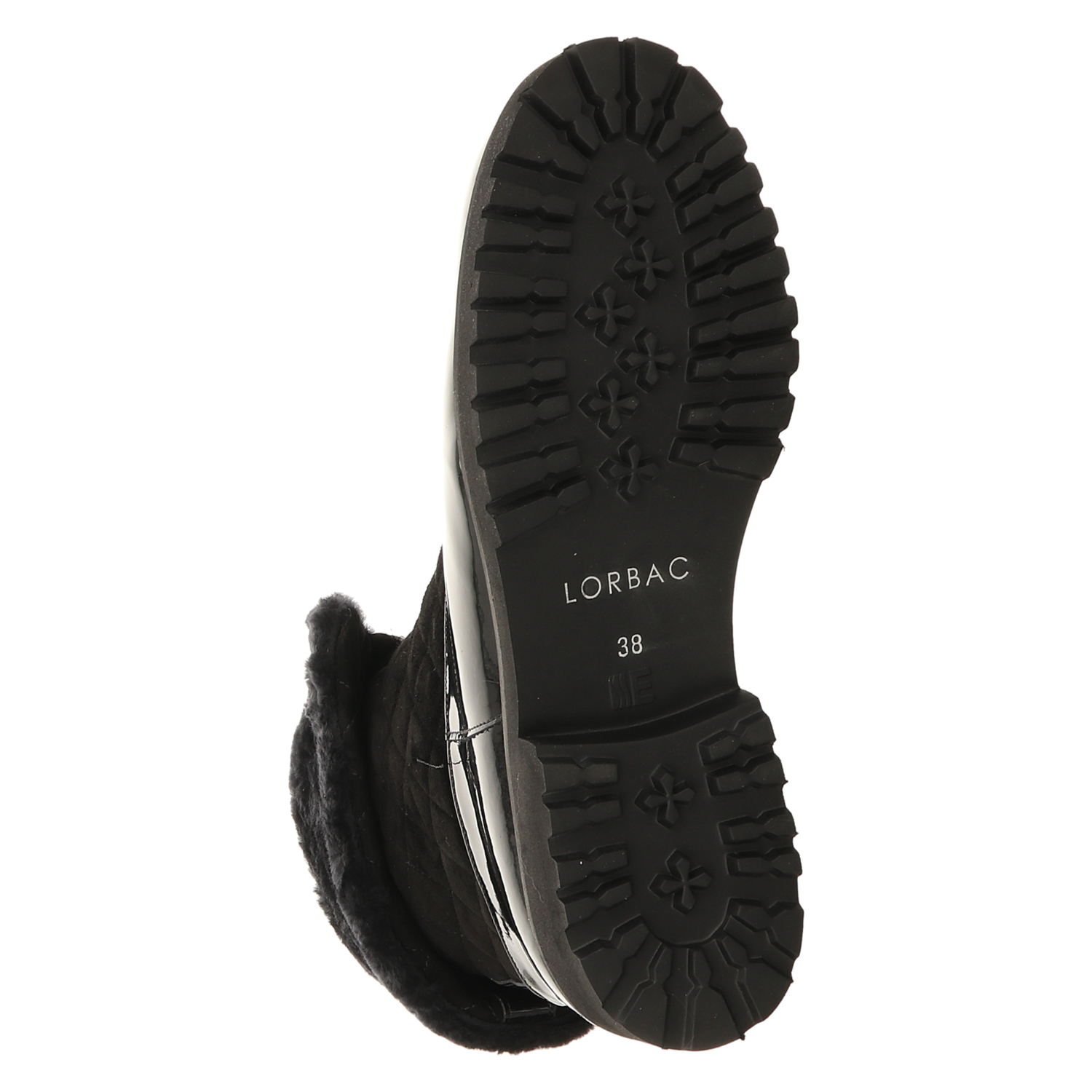 Lorbac Lackleder-Chelsea in schwarz für Damen (Gr. 39)